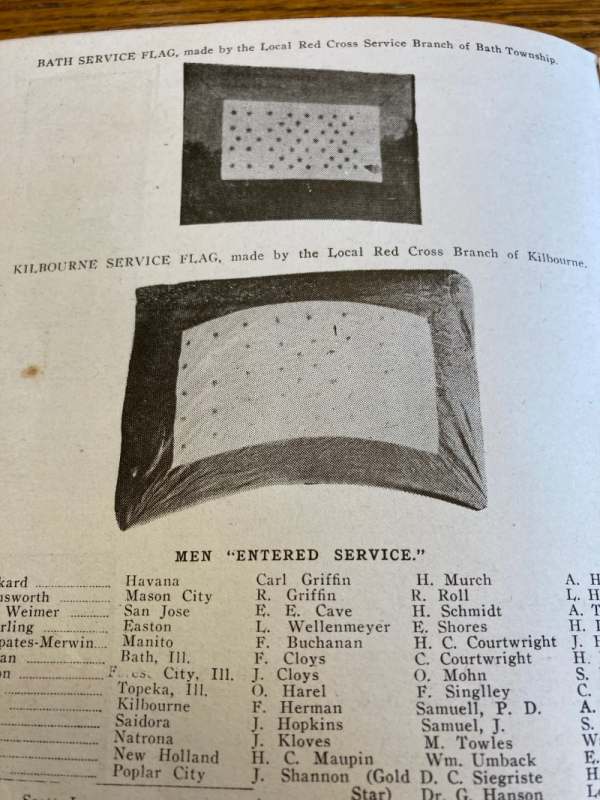 Mason County, Illinois WWI Honor Roll - (1917-1919) WORLD WAR ONE ...