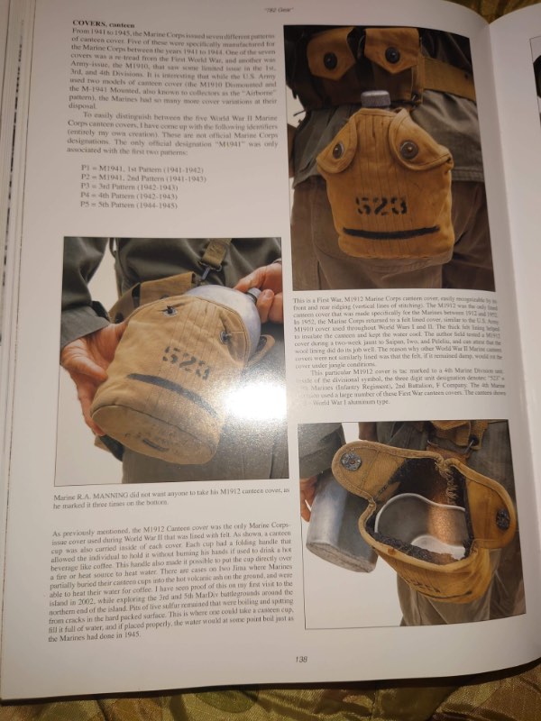 UNIS P1912 canteen featured in 782 gear book - FIELD & PERSONAL GEAR ...