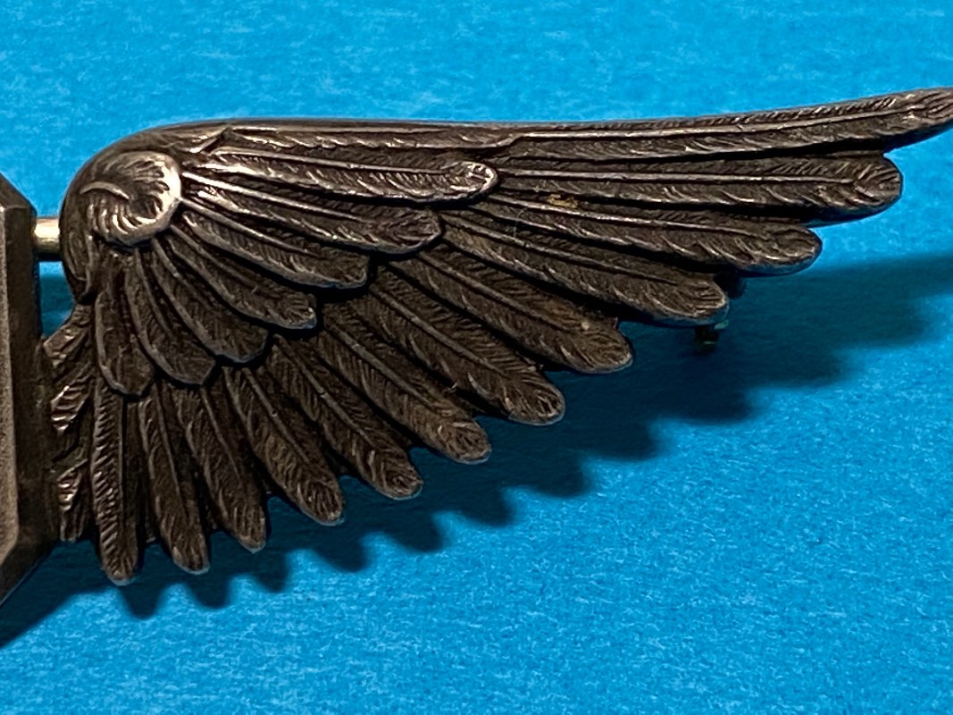 Circa 1920 US Air Service Observer Wing - WING BADGES - U.S. Militaria ...