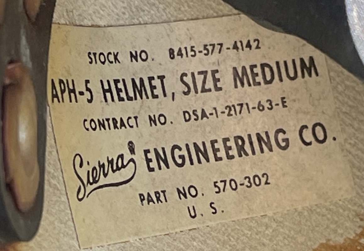 APH-5 Helicopter Flight Helmet - FLYING HELMETS AND ACCESSORIES - U.S. Militaria Forum