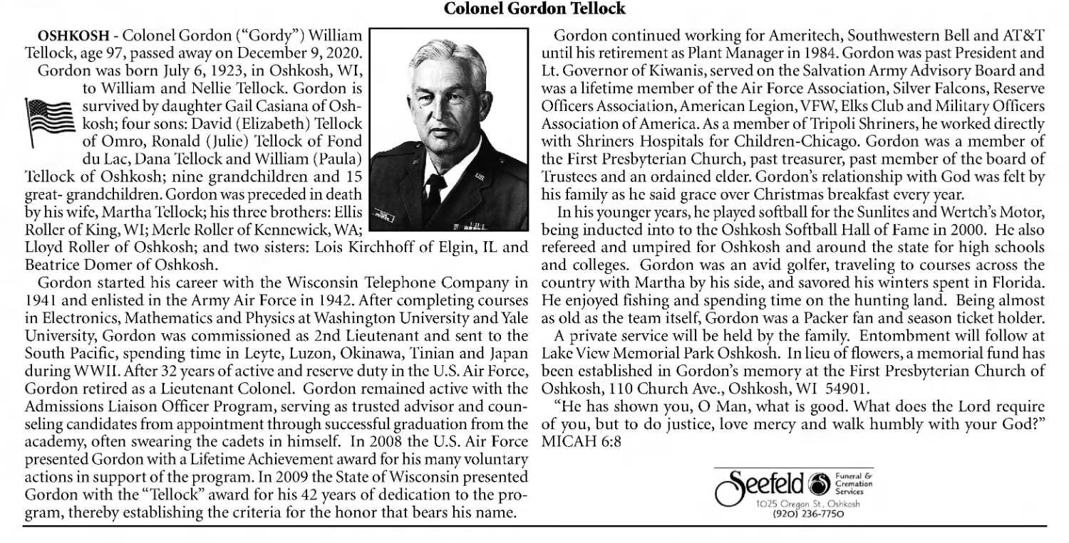 WWII Helmet of Gordon W. Tellock - M-1; M-1C & M-2 HELMETS - U.S ...