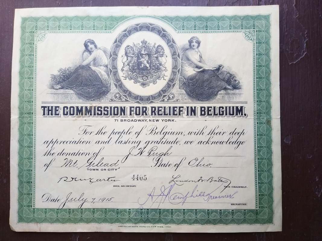 WW1 - The Commission For The Relief In Belgium - HOMEFRONT & THE WAR ...