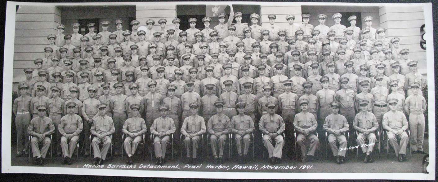 Marine Barracks Detachment Pearl Harbor November 1941 - INDIVIDUAL ...
