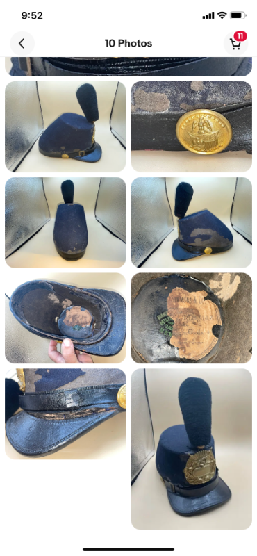 1872 Shako - (1866-1890) PLAINS INDIAN WARS - Westward Expansion - U.S ...