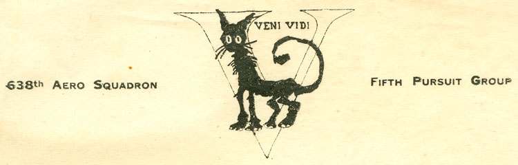 638th Aero Squadron, 5th Pursuit Group Unit Insignia - (1917-1919 ...