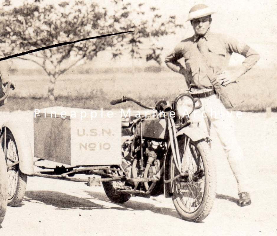 USMC Motorcycles 1925 Marine Barracks Pearl Harbor, T.H. - MILITARY ...