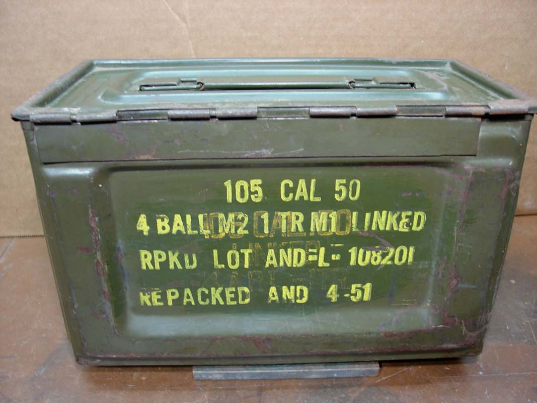 .50 Cal Ammo cans info - ALL OTHER FIREARMS - U.S. Militaria Forum