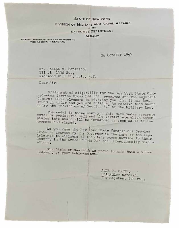 D-Day vet's Conspicuous Service Cross - MEDALS & DECORATIONS - U.S ...