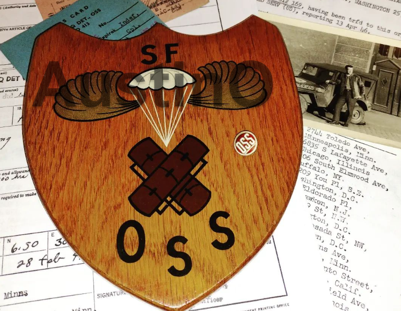 Post war OSS veteran's pin - LAPEL BUTTONS (DISCHARGE & RETIREMENT FOR ...