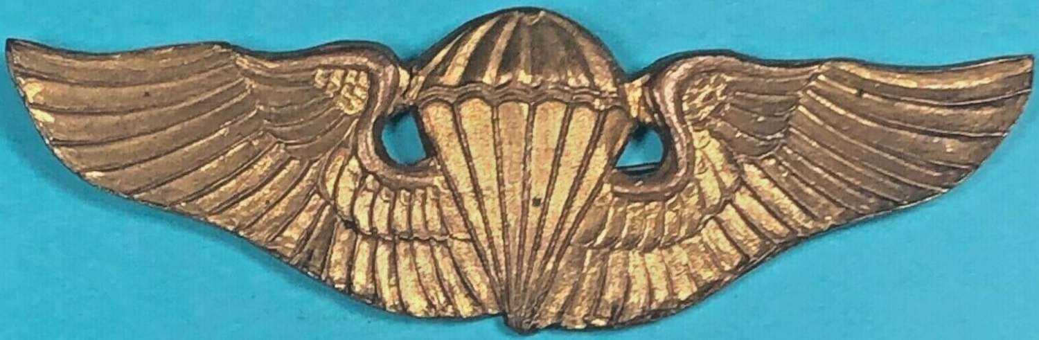 WW2 OSS Det 202 Chinese Commando Paratrooper Wings - AIRBORNE, GLIDER ...