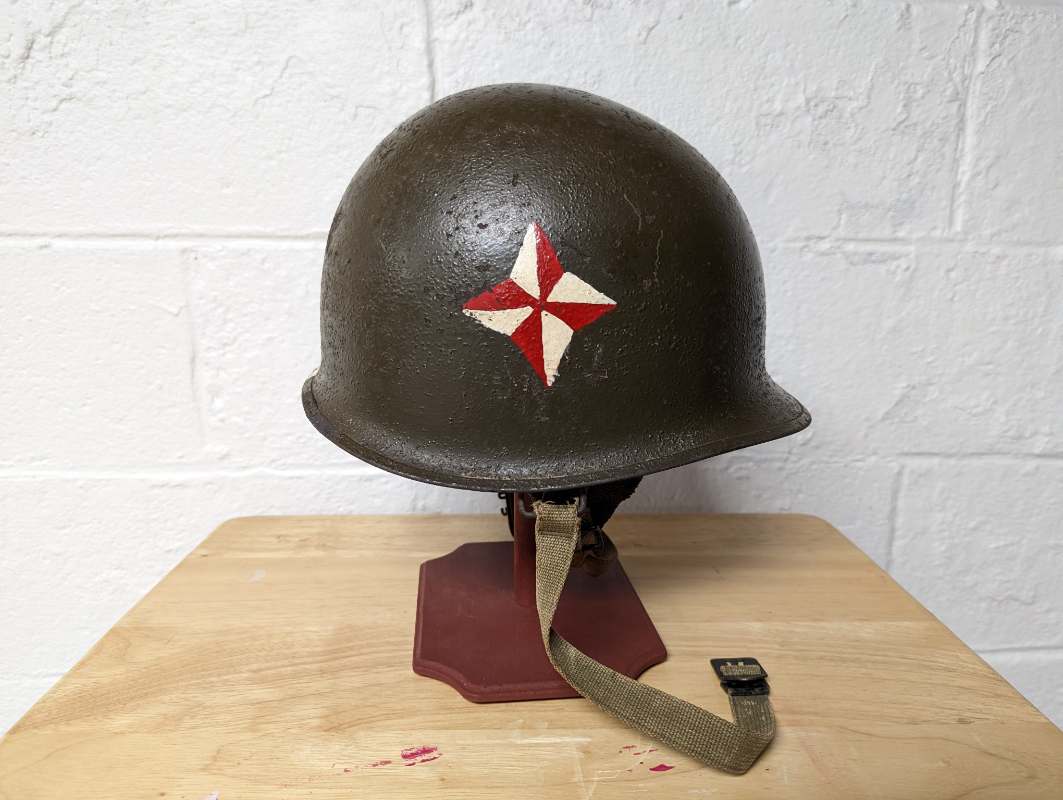 M1C with 48th Div Markings - M-1; M-1C & M-2 HELMETS - U.S. Militaria Forum