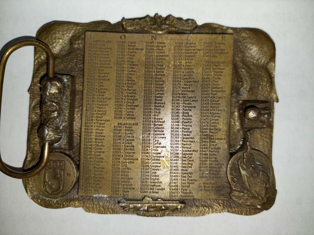 Coolest Submarine Belt Buckle - MISC MILITARIA - U.S. Militaria Forum