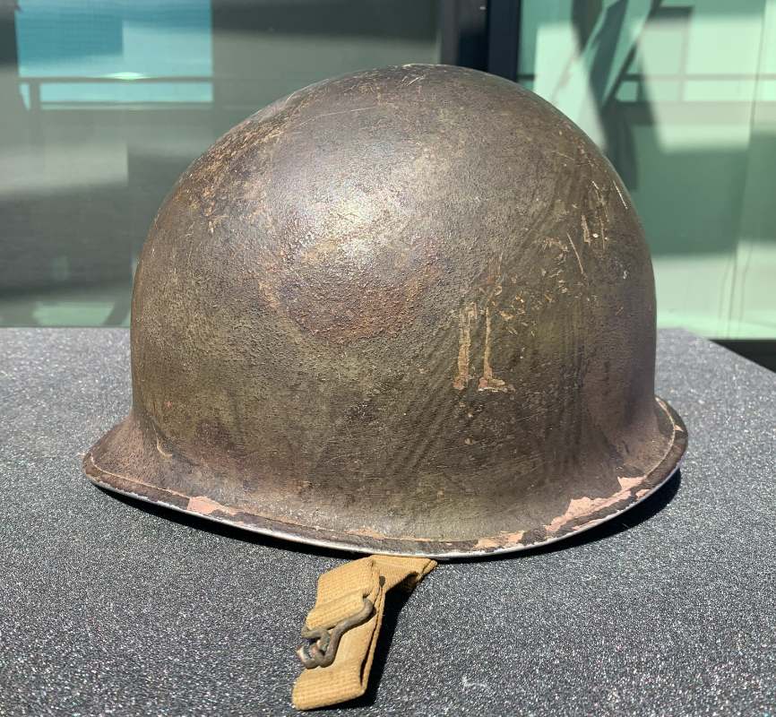 Early Camo Fixed Bail Shell! - M-1; M-1C & M-2 HELMETS - U.S. Militaria ...