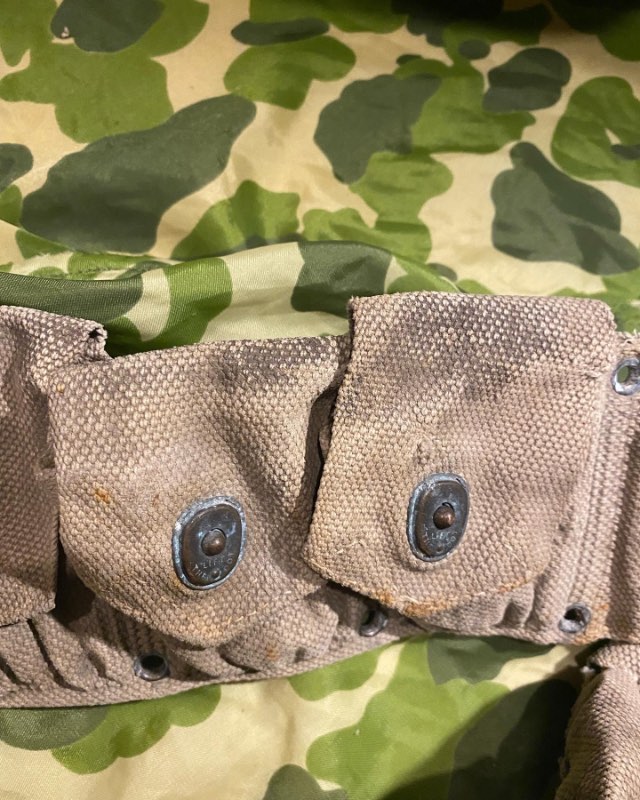 Camouflaged British Made M1923 cartridge belt - FIELD & PERSONAL GEAR ...