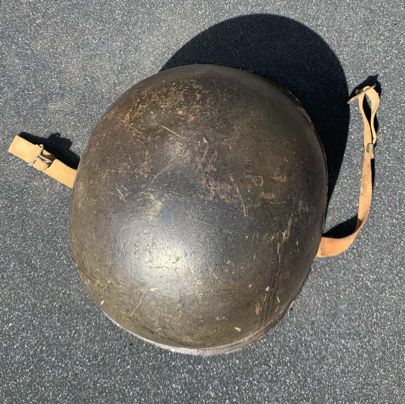 Early Camo Fixed Bail Shell! - M-1; M-1C & M-2 HELMETS - U.S. Militaria ...