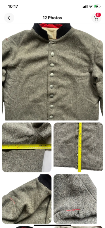 Gray shell jacket - (1776-1860) AMERICAN REVOLUTION, WAR OF 1812 ...