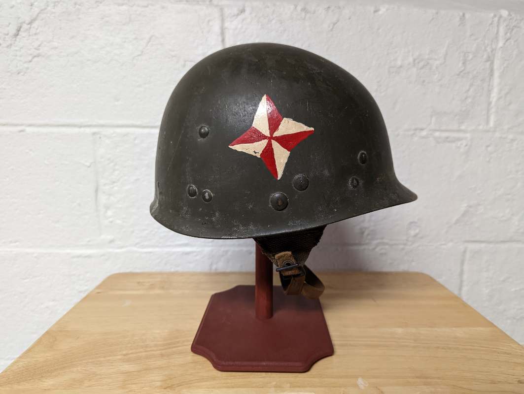 M1C with 48th Div Markings - M-1; M-1C & M-2 HELMETS - U.S. Militaria Forum