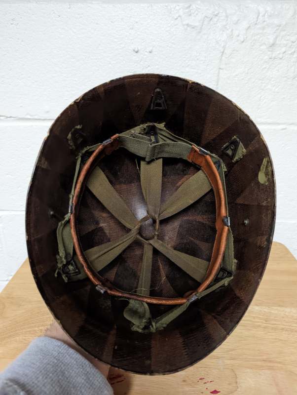 Super Salty Post-WWII USMC Helmet - M-1; M-1C & M-2 HELMETS - U.S ...