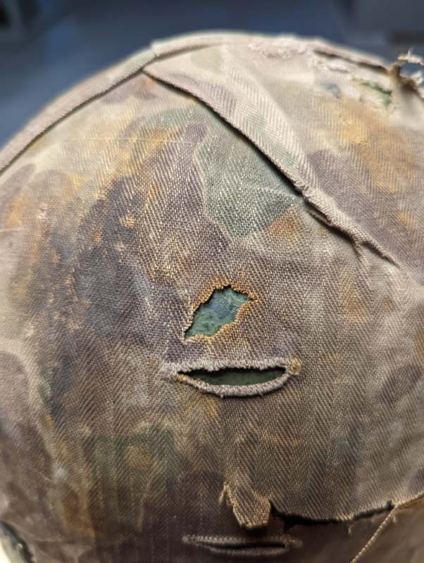 Super Salty Post-WWII USMC Helmet - M-1; M-1C & M-2 HELMETS - U.S ...