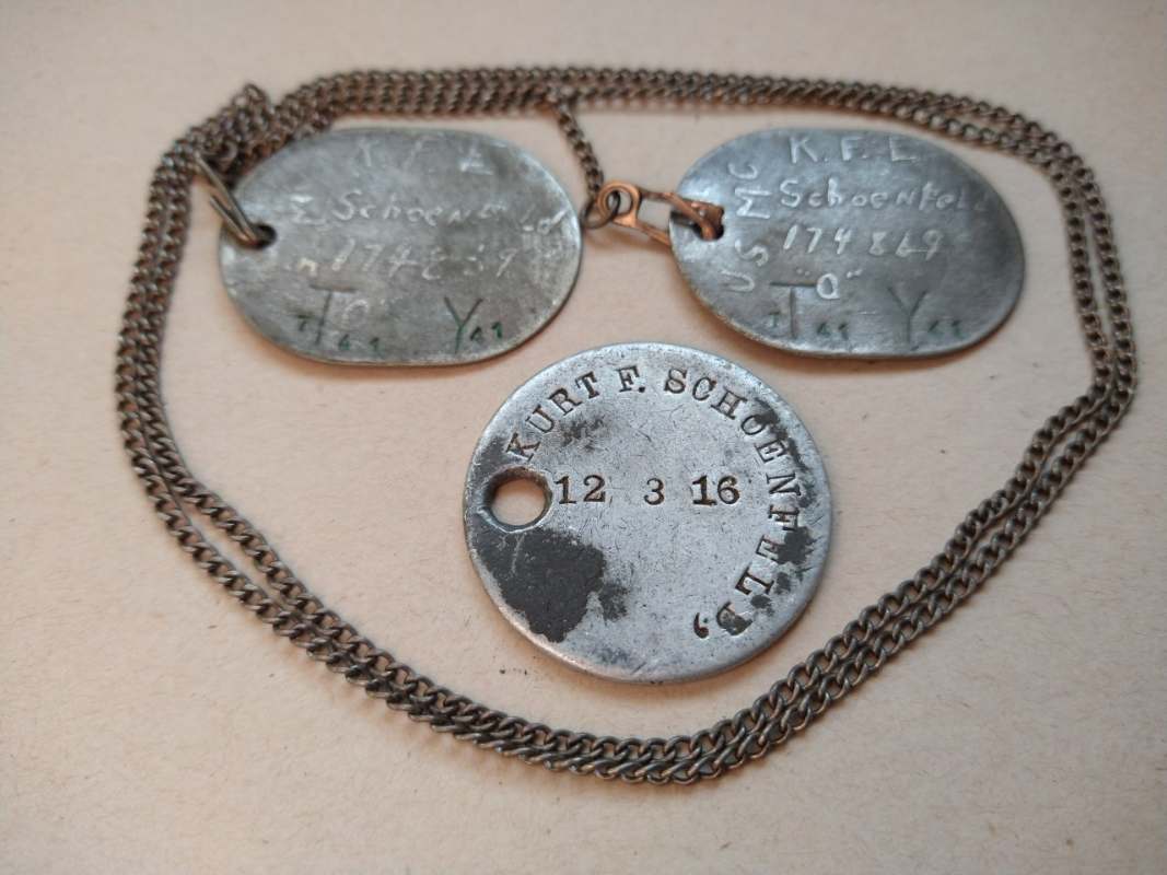 Pre-WWI USMC Officer's Thumbprint Tag - IDENTITY ITEMS (DOG TAGS ...