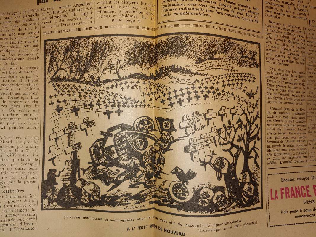 First Fighting French Paper in U.S March 11, 1943 Edition - EPHEMERA ...