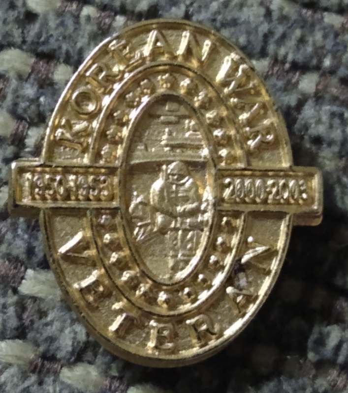 Korean War Veteran Pin - LAPEL BUTTONS (DISCHARGE & RETIREMENT FOR ...