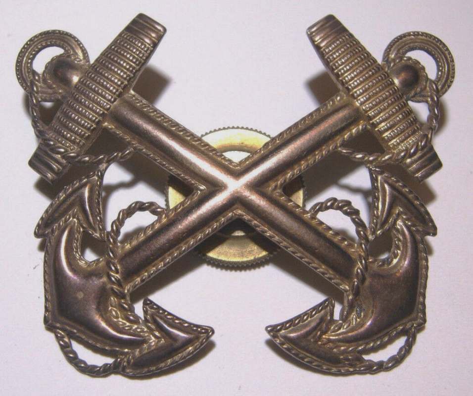 Is this a WW1 USN Warrant Officer cap badge - NAVY, MARINE CORPS, COAST ...