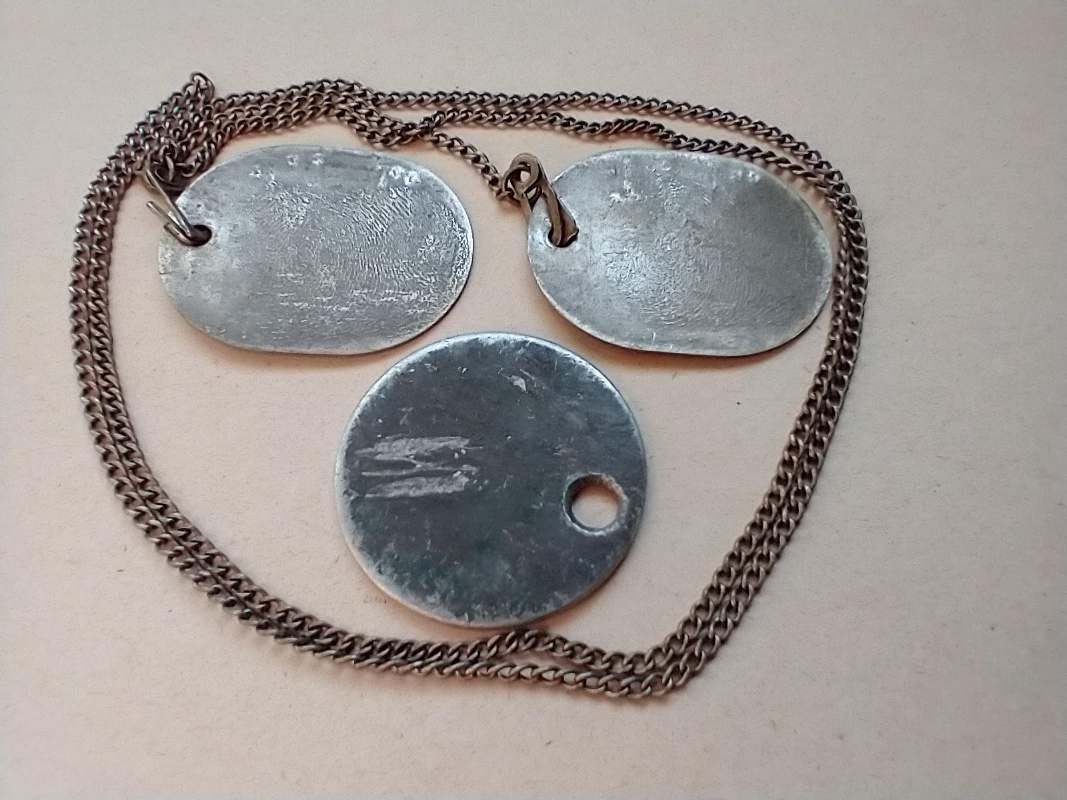 Pre-WWI USMC Officer's Thumbprint Tag - IDENTITY ITEMS (DOG TAGS ...