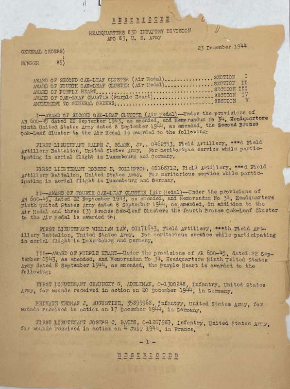 83rd ID Captain - UNIFORMS - U.S. Militaria Forum