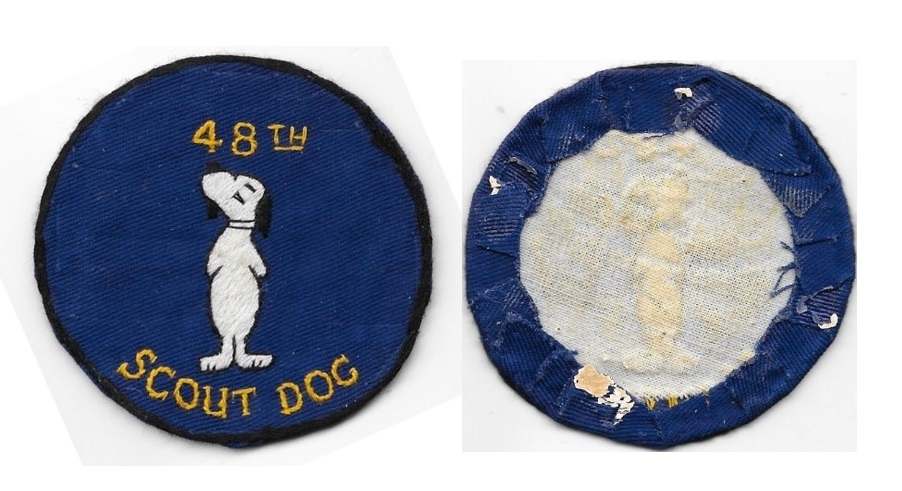 48th Infantry Scout Dog Platoon Scroll. 1940s or 1960s? - ARMY AND ...