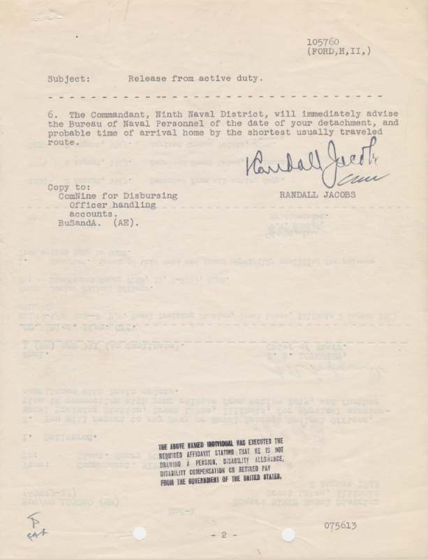 Henry Ford's Naval Legacy - Captured in Routine Paperwork - EPHEMERA ...