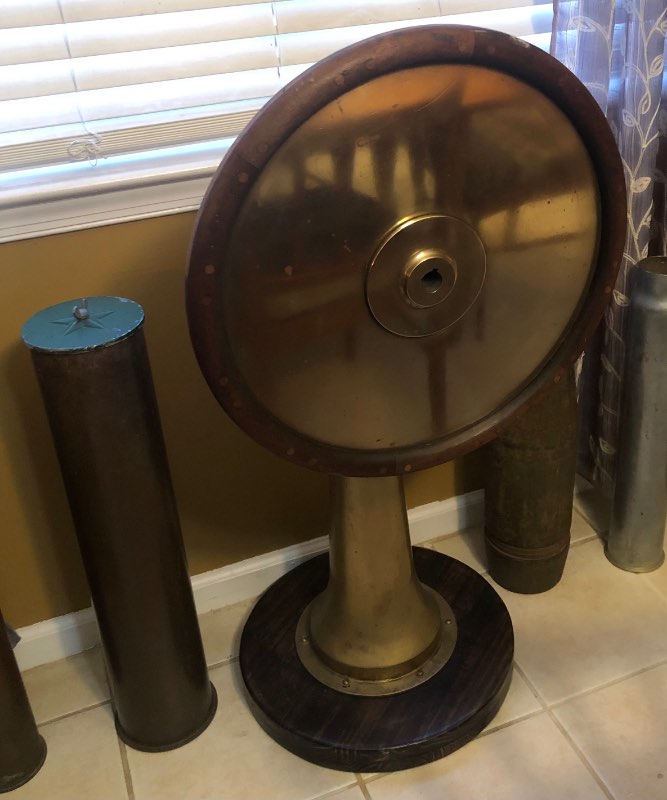 US Navy ship’s wheel - NAVAL SEA SERVICE GEAR - SHIPBOARD, SUBMARINE ...