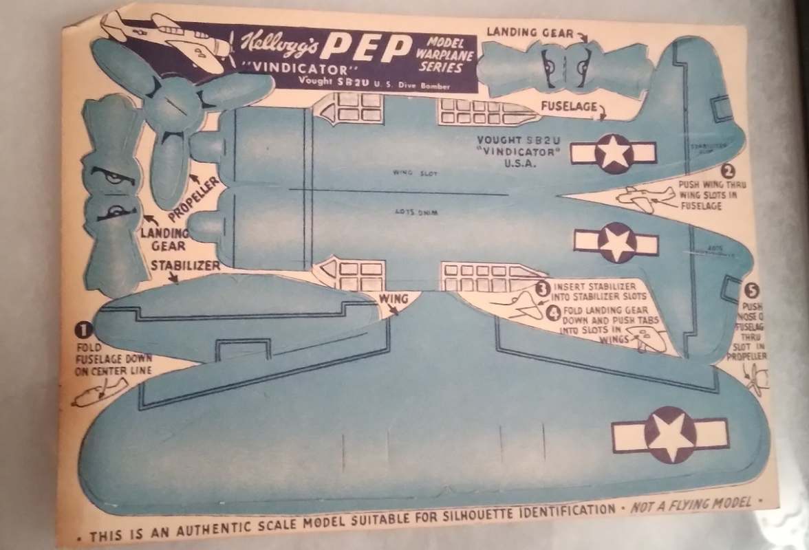 PEP cereal aircraft model - HOMEFRONT & THE WAR EFFORT - U.S. Militaria ...