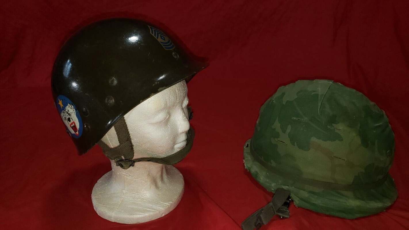 1960's Airborne helmet with liner and cover - M-1; M-1C & M-2 HELMETS ...