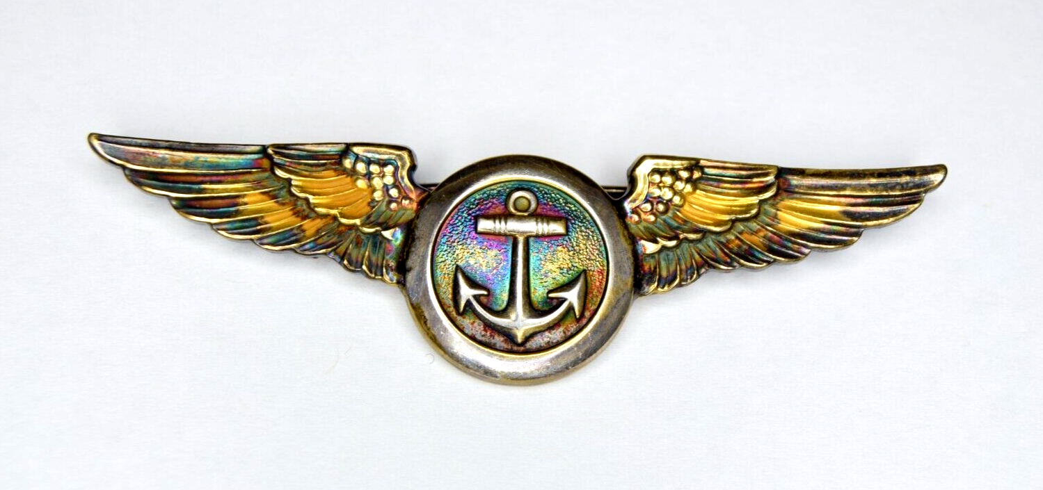 Rainbow Toning on this WW2 Navy Observer Wing - WING BADGES - U.S ...