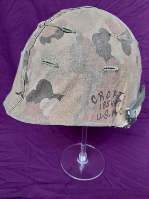 Leaf Pattern Helmet Covers Tan Side Out. - M-1; M-1C & M-2 HELMETS - U ...