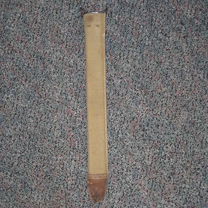 Early M1910 Olive Web scabbard with brass tube insert for the M1905 ...