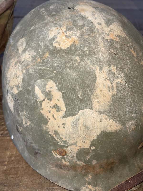 William George Clark 6th Mar Div Scout sniper helmet - M-1; M-1C & M-2 ...