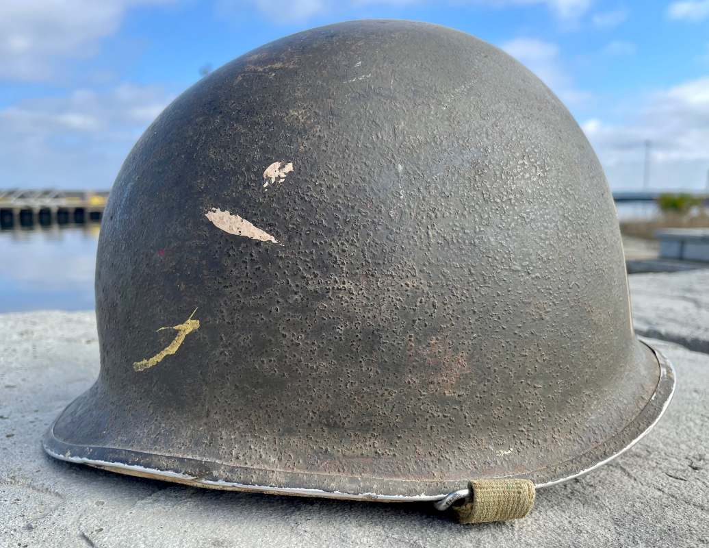 WWII SEABEE M1 HELMET, SEABAG, UNIFORM GROUPING OF EARL ANTLE BM2C ...