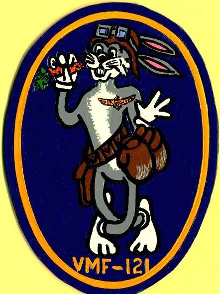 My latest leather jacket patch work, VMF-121............. - REPRO ...