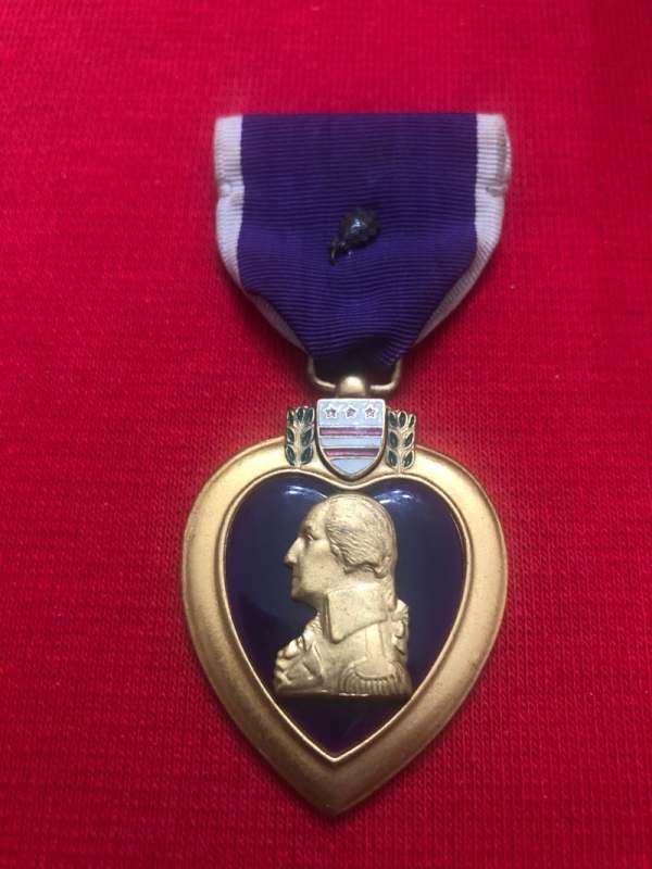 WW2 Purple Heart w/Oak Leaf Custer - DECORATIONS/VALOR AWARDS - U.S ...