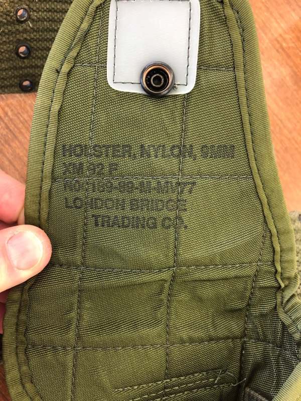 Nylon XM9 holster..1989 date - HANDGUNS - U.S. Militaria Forum