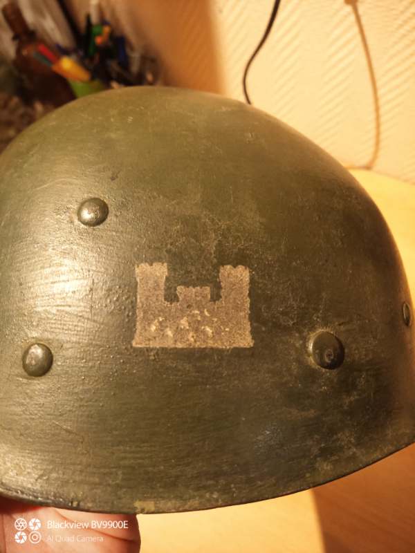 5th Rangerbatallion engineers helmet - M-1; M-1C & M-2 HELMETS - U.S ...
