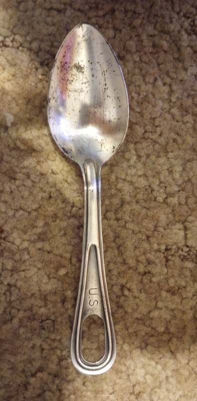 Steel military mess kit spoon - FIELD & PERSONAL GEAR SECTION - U.S ...
