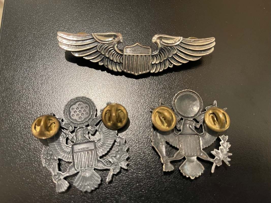 USAF Officer Hat Badge Small - AIR FORCE (USAAF IS WITH ARMY) - U.S ...