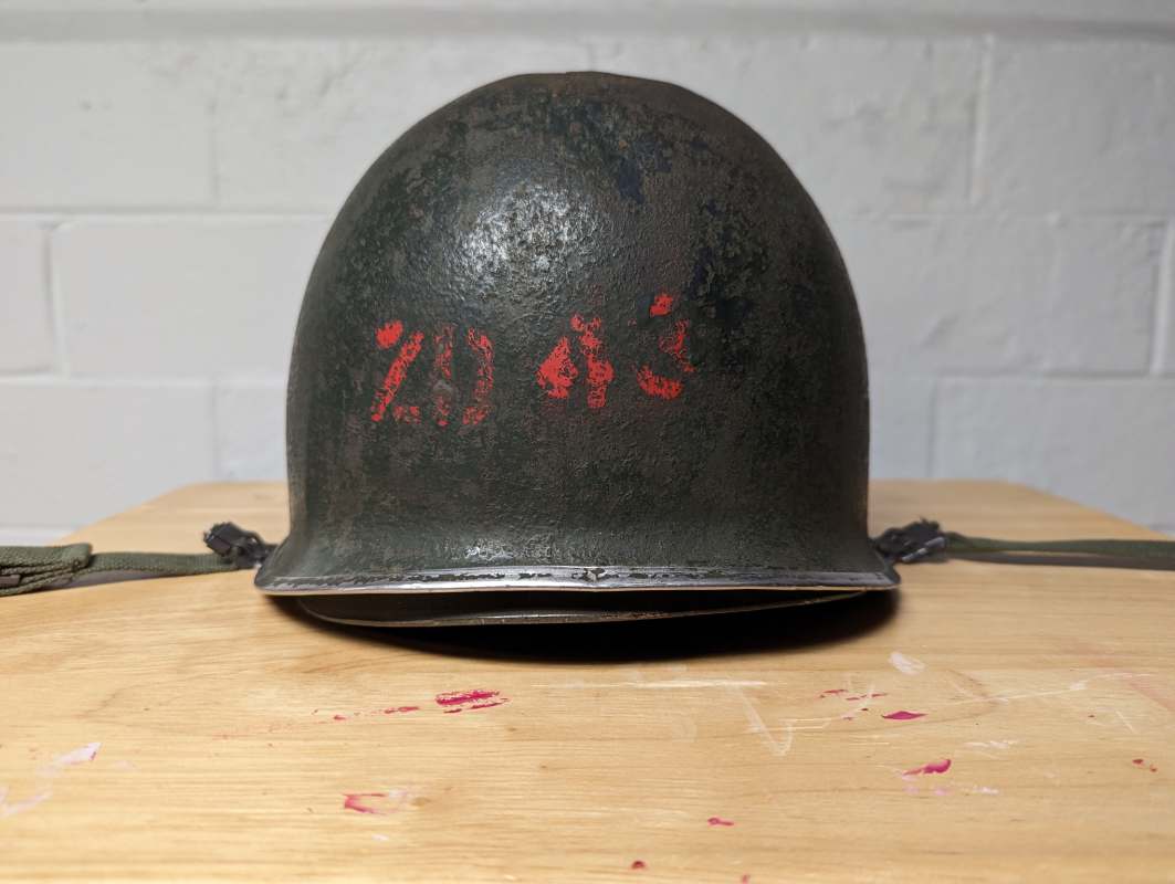 Help with helmet markings? - M-1; M-1C & M-2 HELMETS - U.S. Militaria Forum