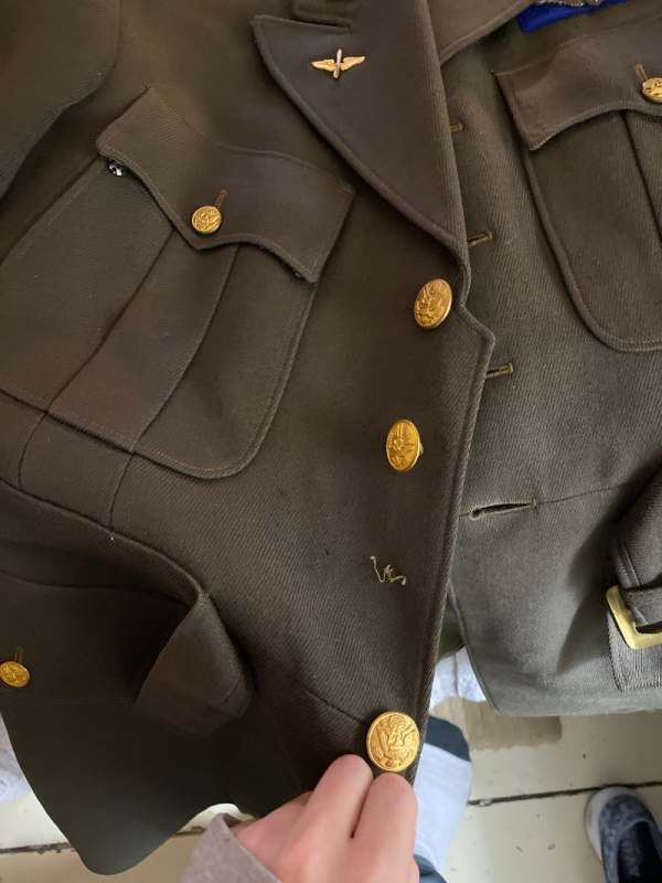 New AAF officers uniform sewing buttons - UNIFORM BUTTONS - U.S ...