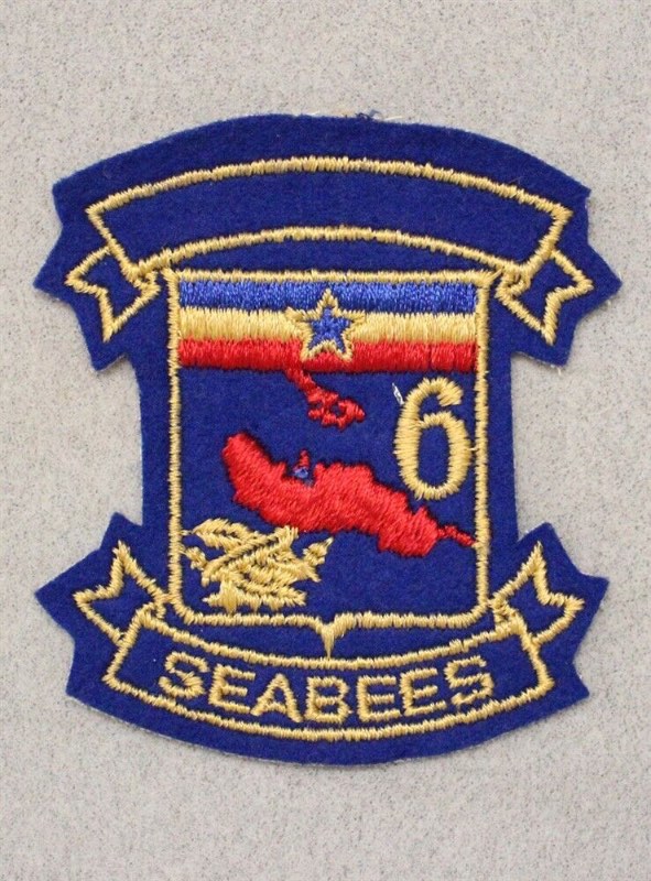 Rare 6th Naval construction Seabee patch - NAVY, COAST GUARD AND OTHER ...