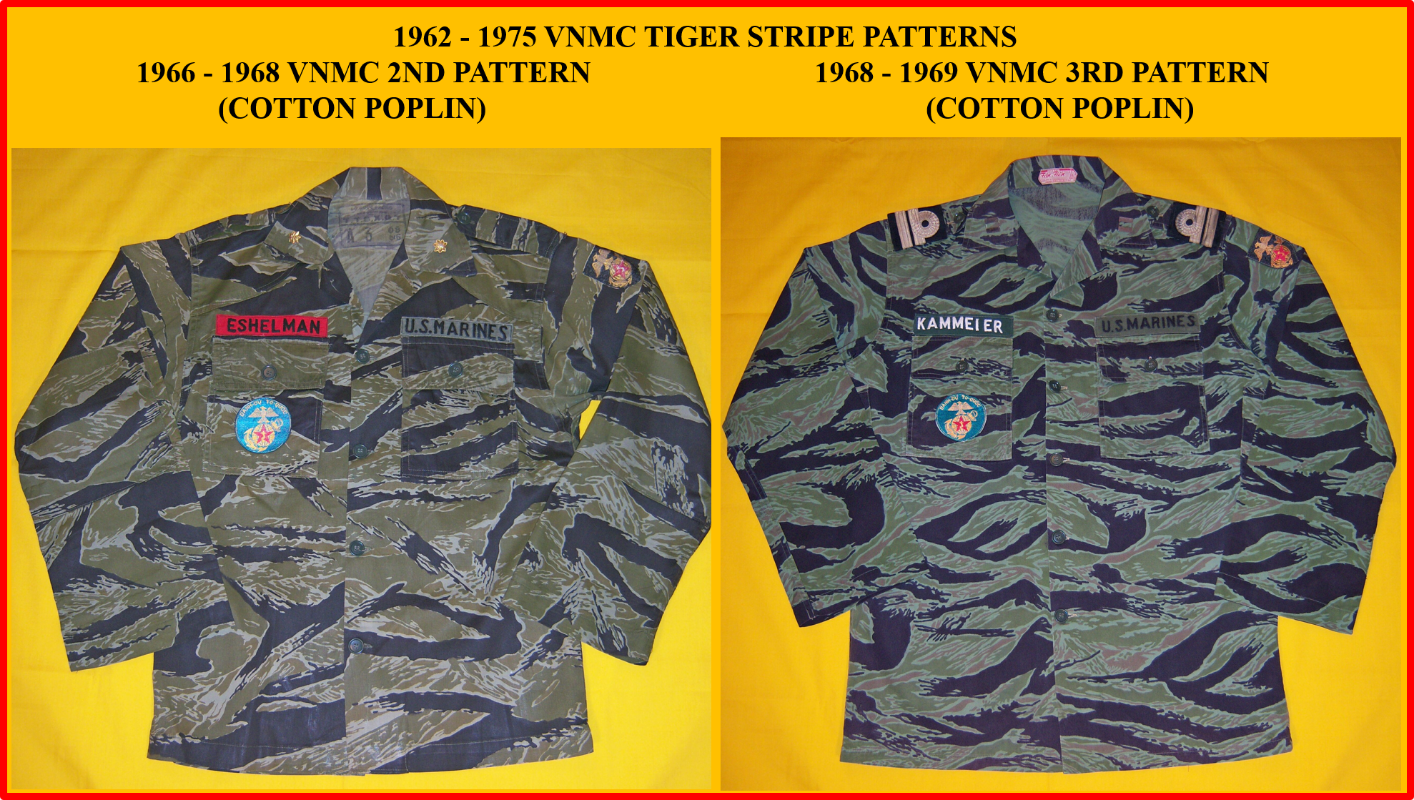 1954-1975 US MARINE VNMC ADVISOR TIGER STRIPE UNIFORM PATTERNS AND ...