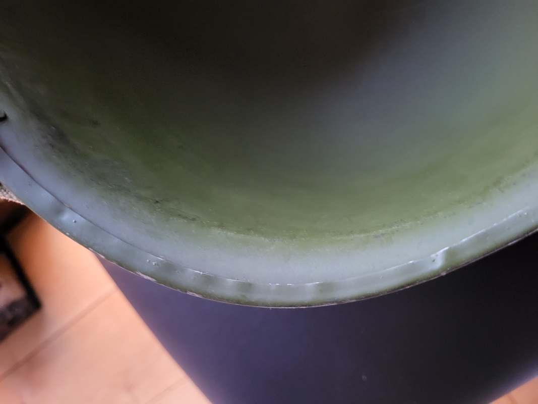 Questions about the rim material and authenticity of this M1 Helmet ...